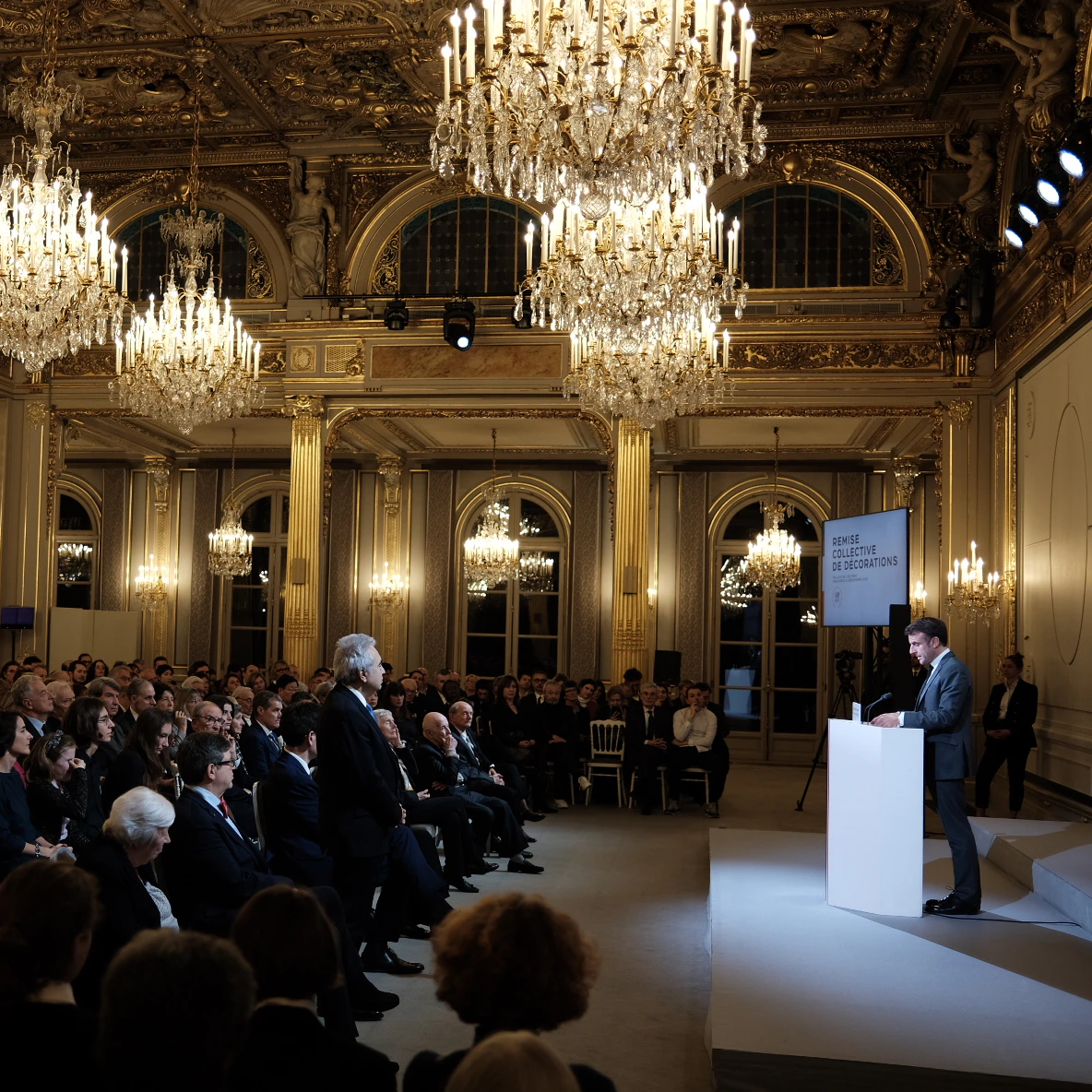 President Emmanuel Macron of France awards Legion of Honour to IEA ...