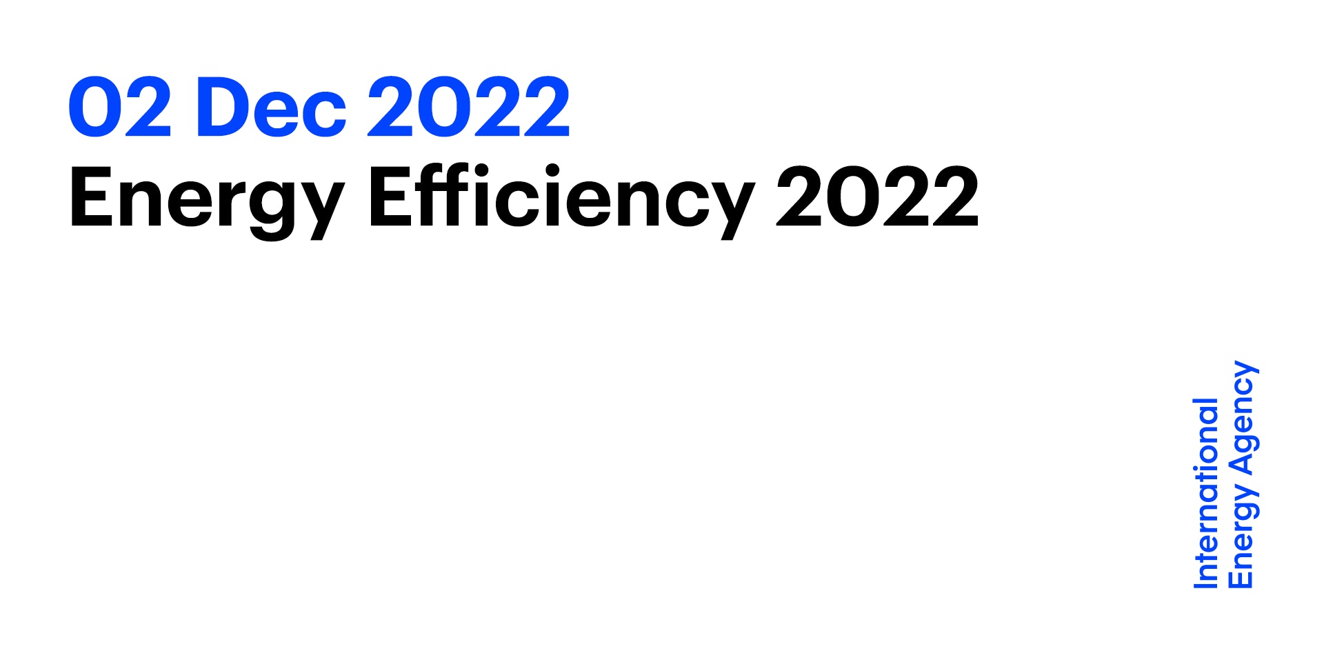 Energy Efficiency 2022 - Event - IEA