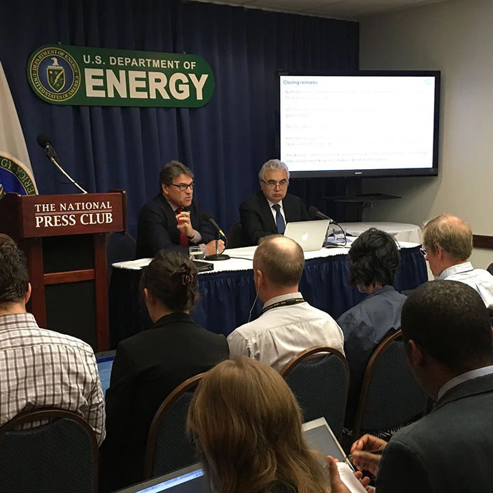 IEA Executive Director holds press conference with US Secretary of ...